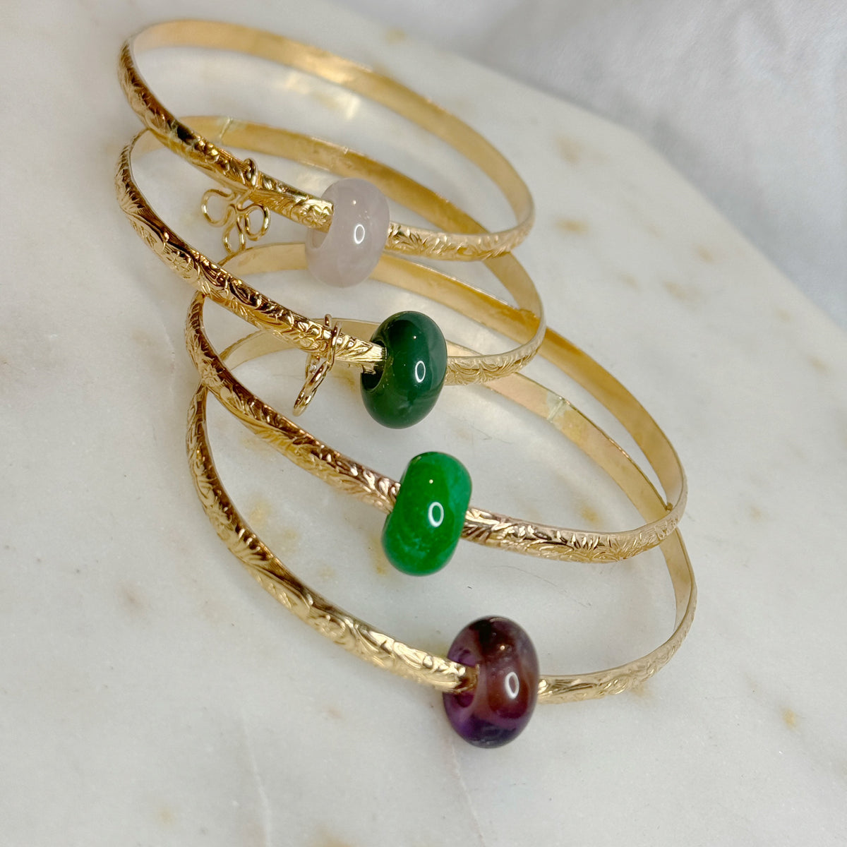 Single Gemstone Heirloom Bangle – banglesbyjoii